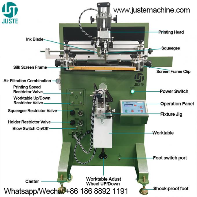 Circular round silk screen printing machine multiple color plastic ...