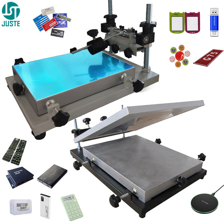 Manual Flat Hand Screen Printing Machine Mini Desktop Serigrafia Small ...