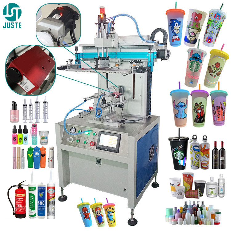 Manual cup tube mug screen printer automatic cured mini cap spice ...