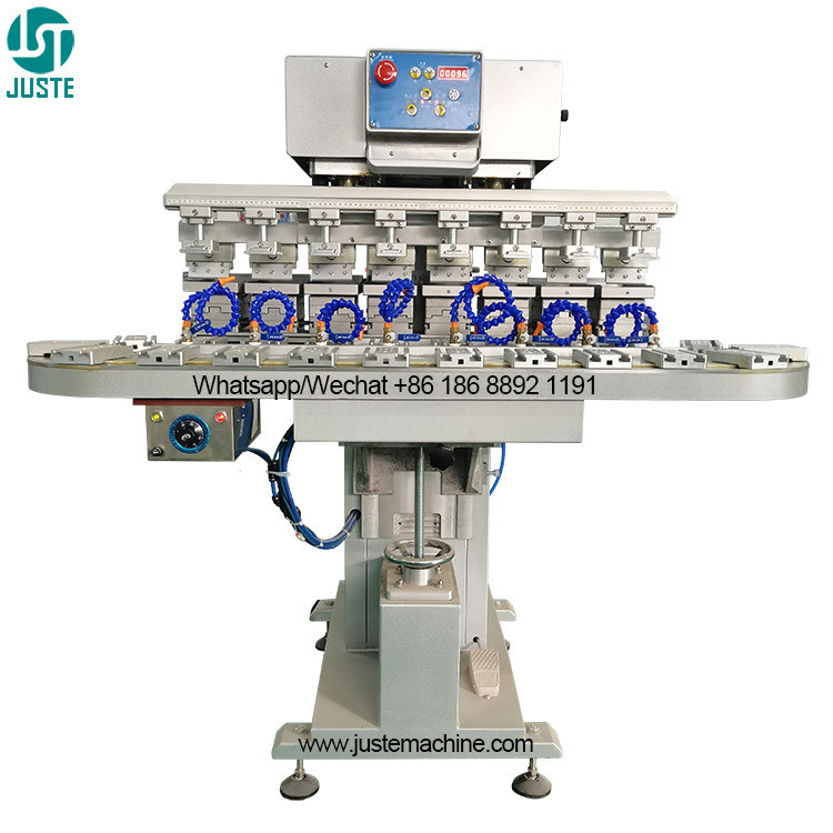 8 Color Trans-Tech Pad Printer Conveyor Precision SPD Table Pad ...