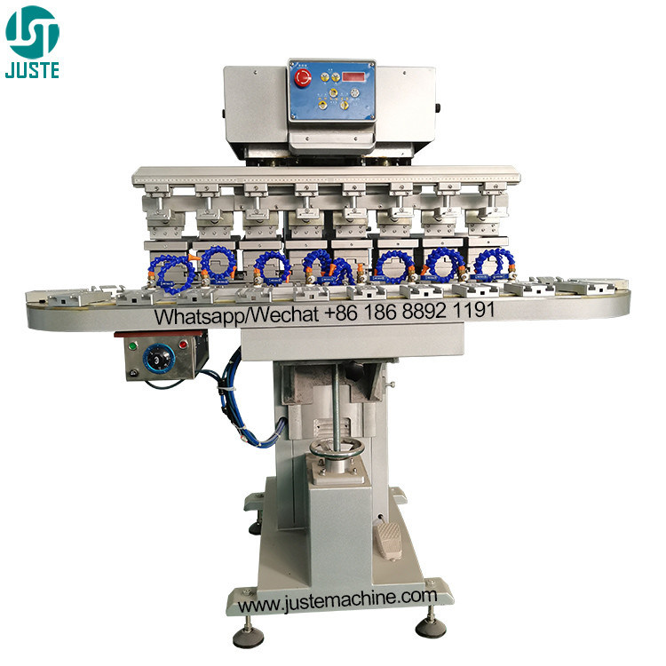 8 Color Easy Pad Printing Machine Conveyor Semi-Automatic Pcb Control ...