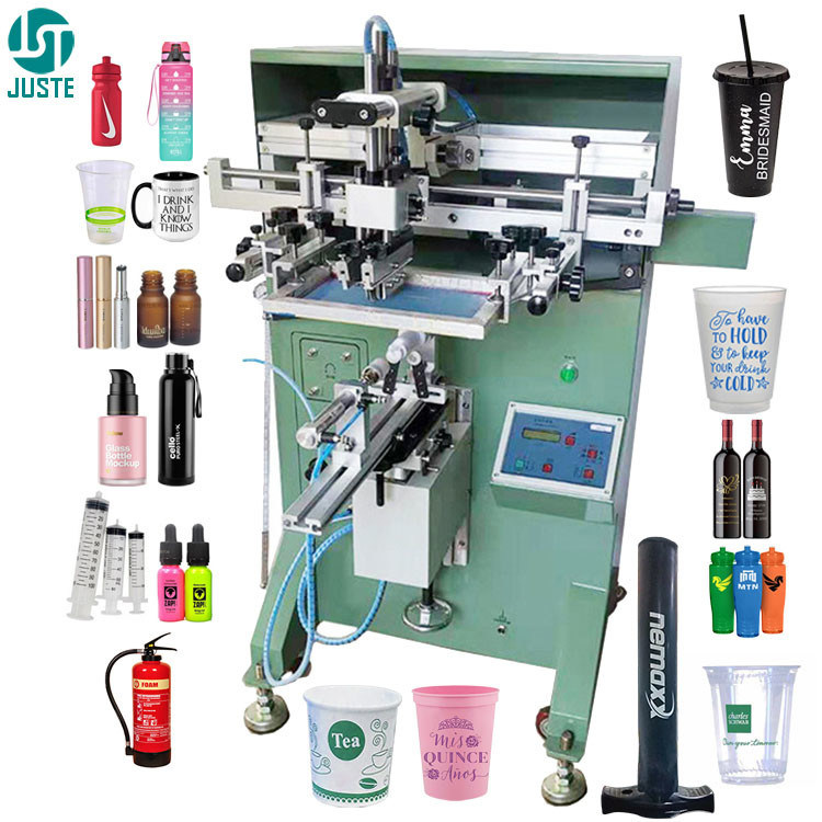 Circular round silk screen printing machine multiple color plastic ...