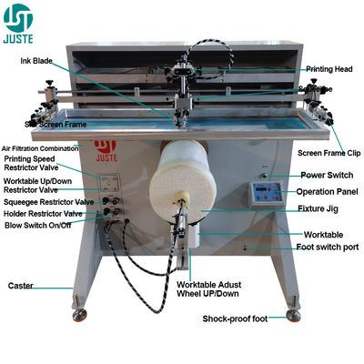 Automatic one color silk screen printing machine cheap price single 3 ...